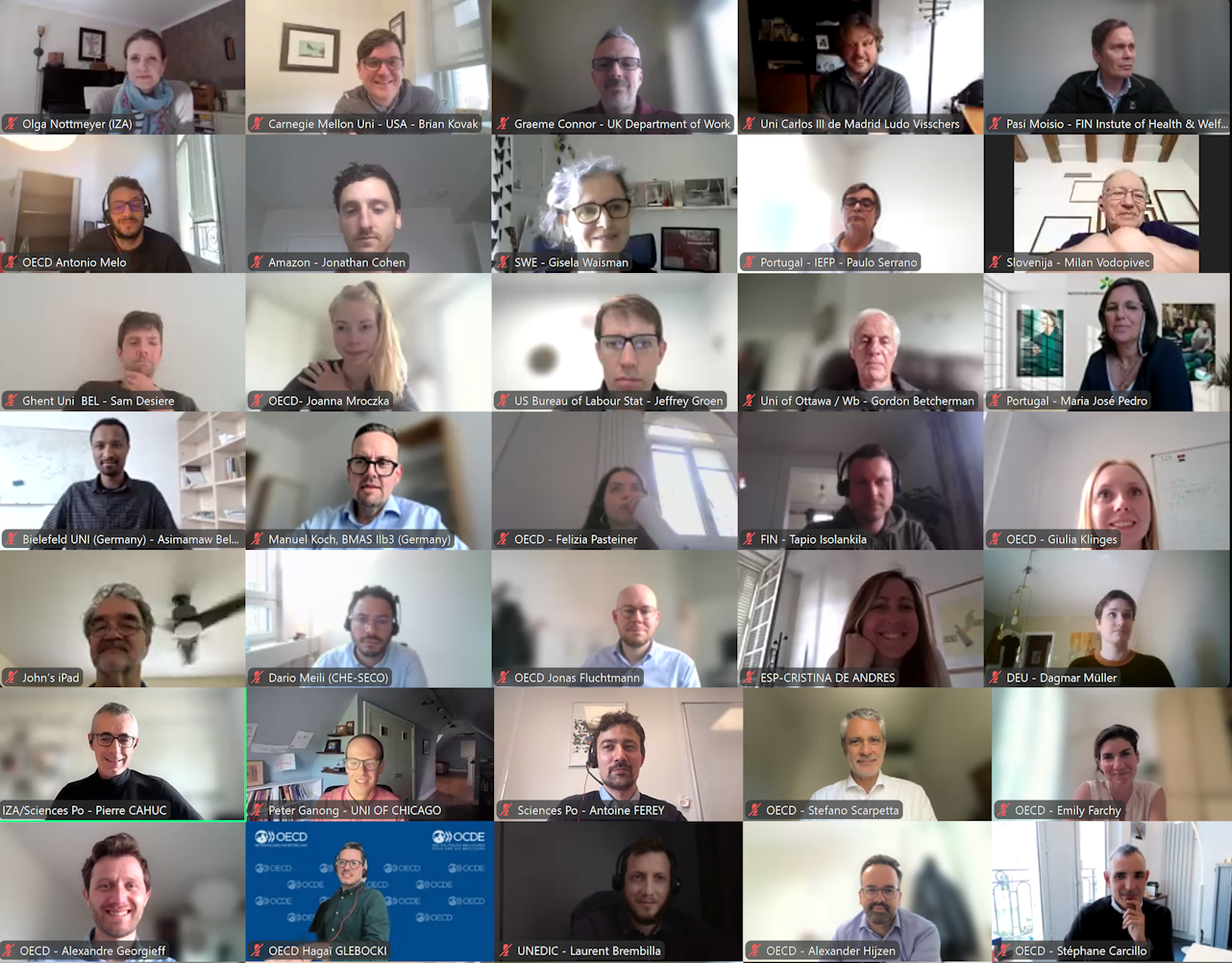 4th IZA/OECD Online Workshop: New Perspectives on Unemployment Insurance